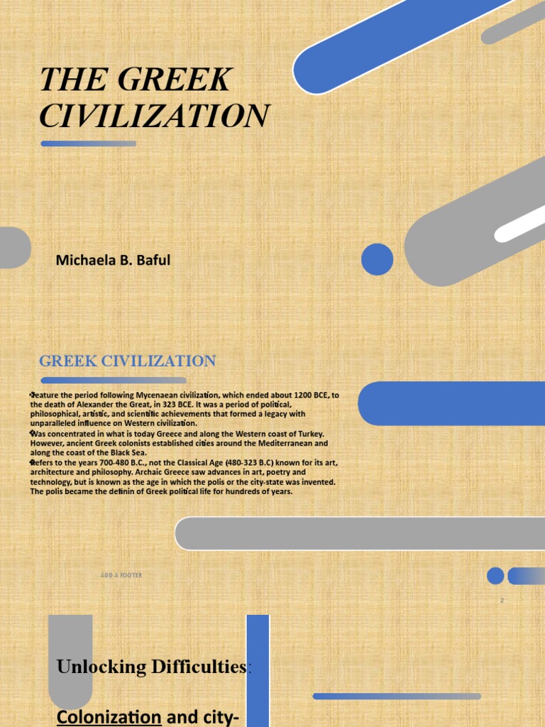 The Greek Civilization | PDF | Ancient Greece | Plato