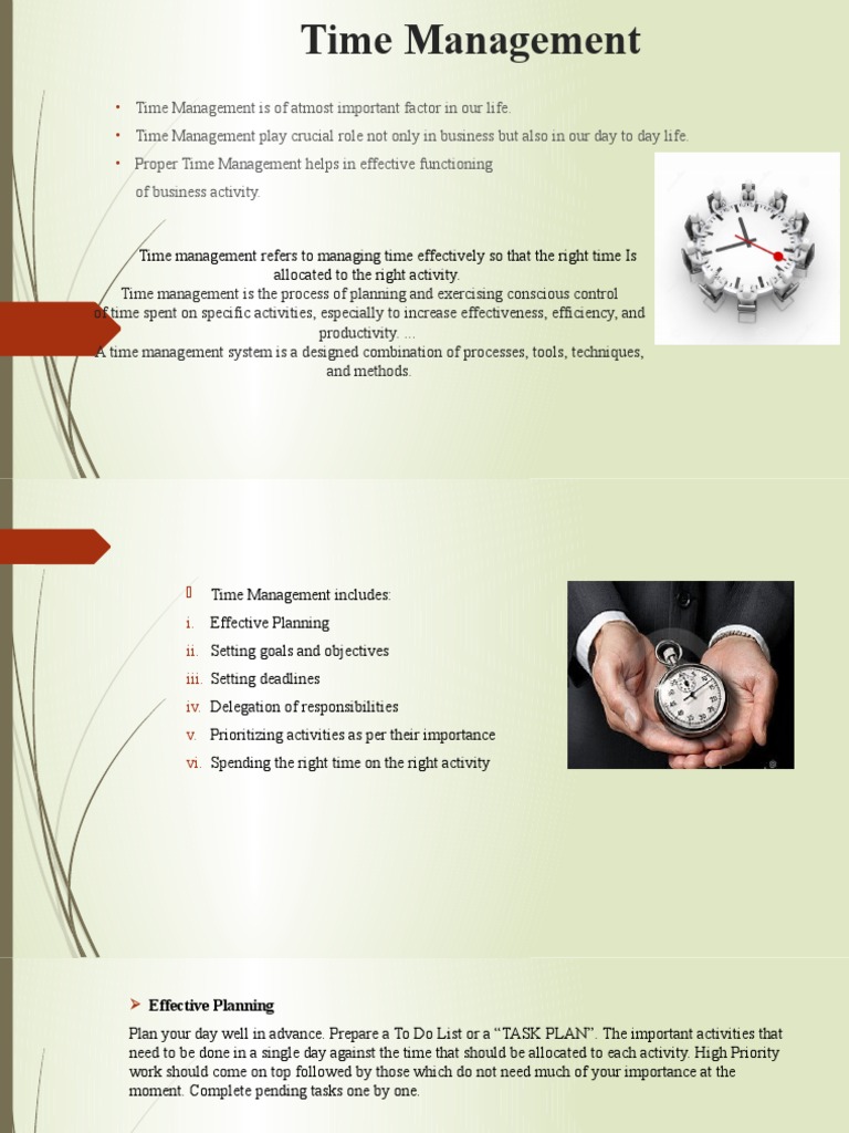 Time Management | PDF | Time Management | Professional Skills