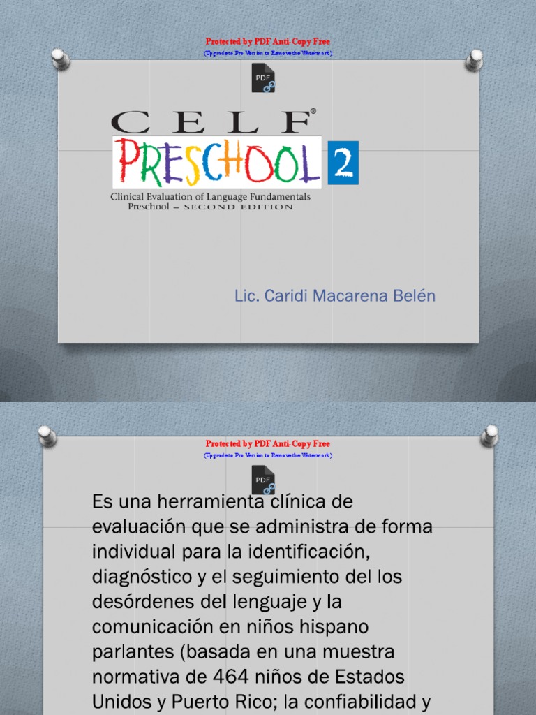 Celf Preschool 2 | PDF | Office Software | Computer File Formats