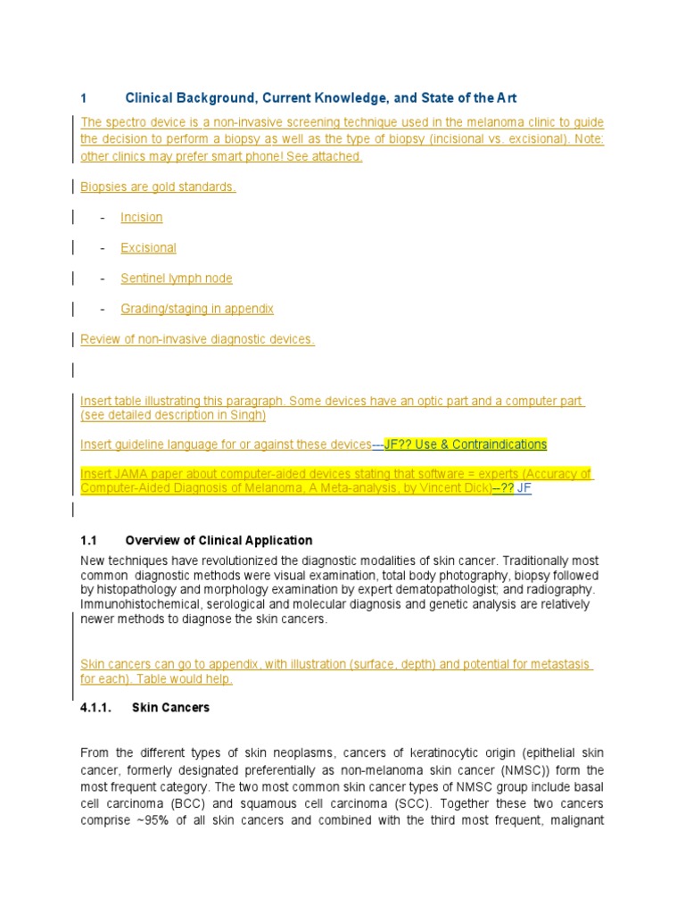 Clinical Background, Current Knowledge, and State of The A | PDF ...