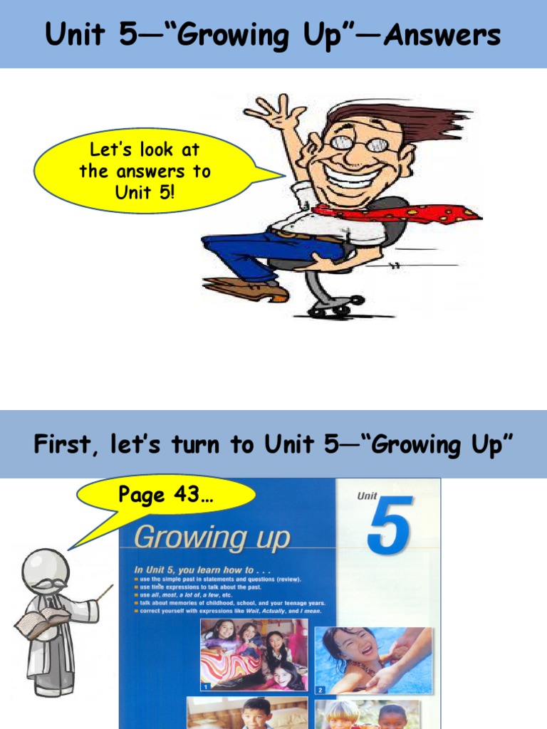 Touchstone 2 Unit 5 Growing Up | PDF | Cognitive Science | Cognition