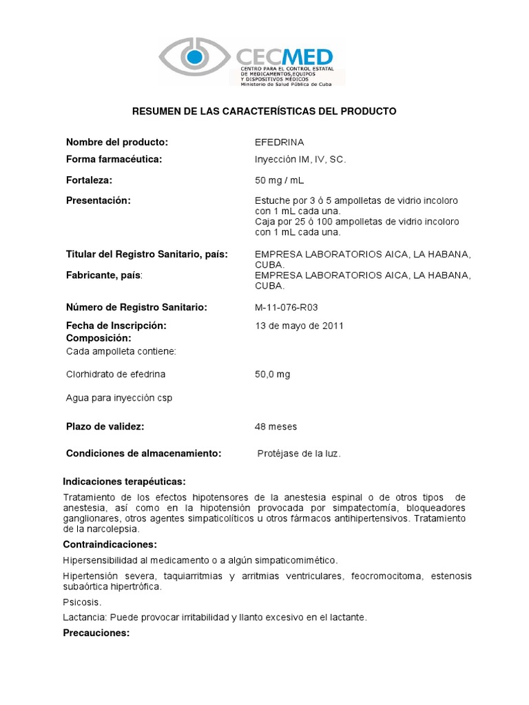 Efedrina | PDF | Drogas | Farmacología