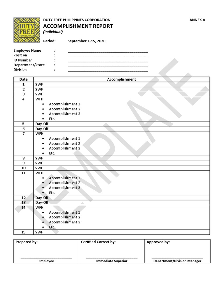 2020 09-09e163 - ACCOMPLISHMENT REPORT - FORMS | PDF | Employment ...
