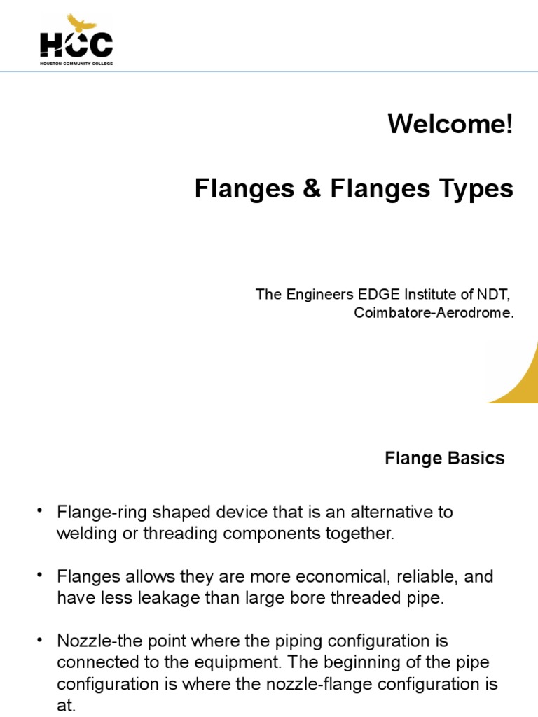 Flanges & Flanges Types | PDF | Pipe (Fluid Conveyance) | Screw