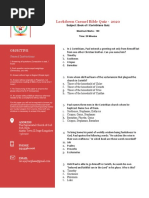 2 Corinthians MCQ Quiz | PDF | Paul The Apostle | Jesus