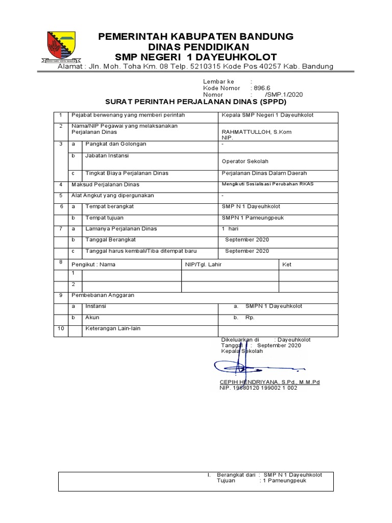 SPPD BARU-kepsek 2017a | PDF