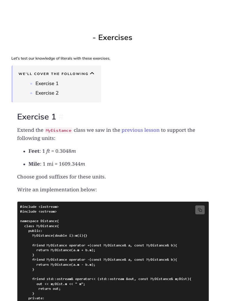 7 Exercises | PDF | Programming Paradigms | Computer Programming
