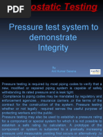 Hydrostatic Test Procedure Storage Tank | PDF | Pressure | Calibration