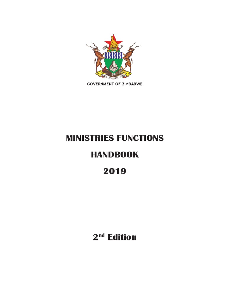 Roles of Govt Ministries 2ND EDITION | PDF | E Government | Military