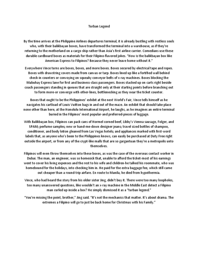 Turban Legend | PDF | Philippines