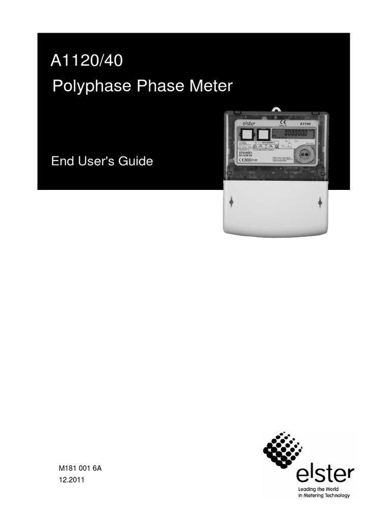 A1120/40 Polyphase Phase Meter: End User's Guide | PDF | Liquid Crystal ...