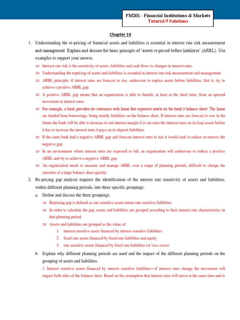 Tutorial 9 Solutions | PDF | Arbitrage | Foreign Exchange Market