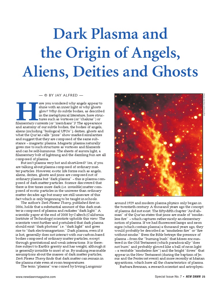 Origins of Plasma Angels and Ghosts | PDF | Plasma (Physics) | Matter