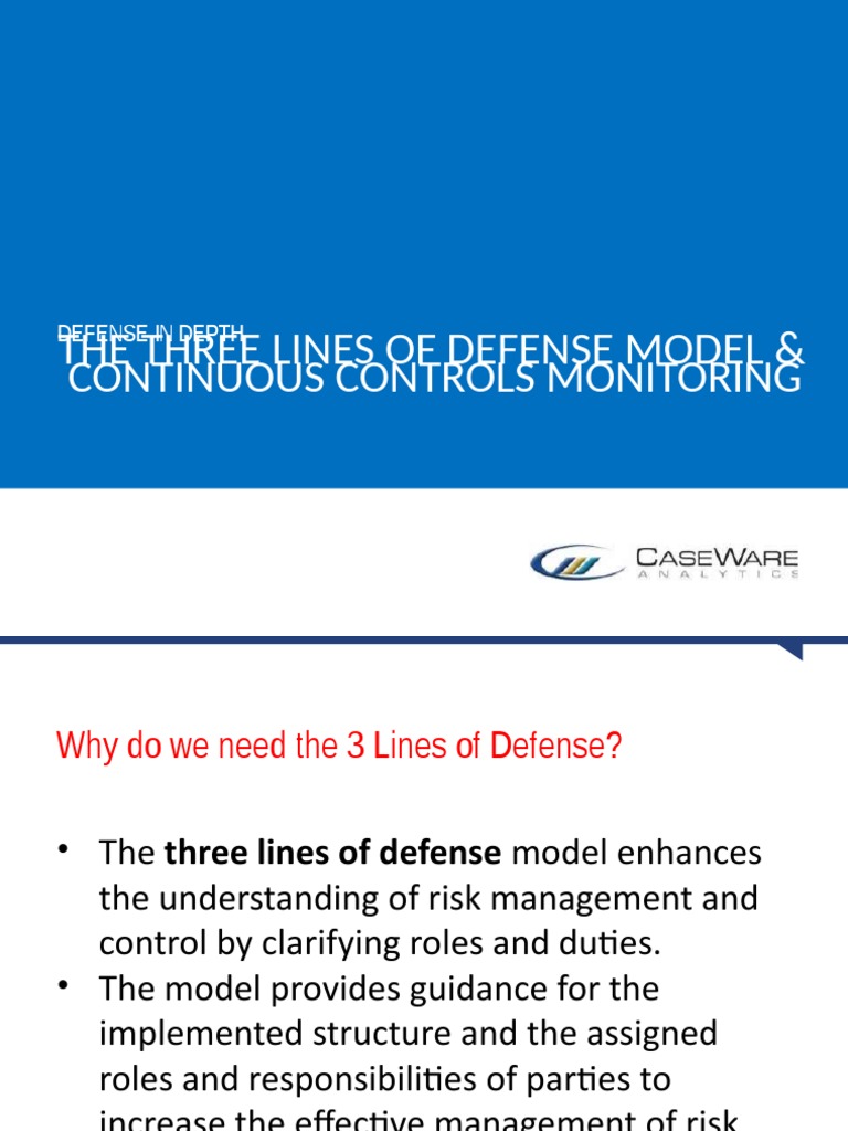Three Lines of Defense Model Overview | PDF | Internal Control ...