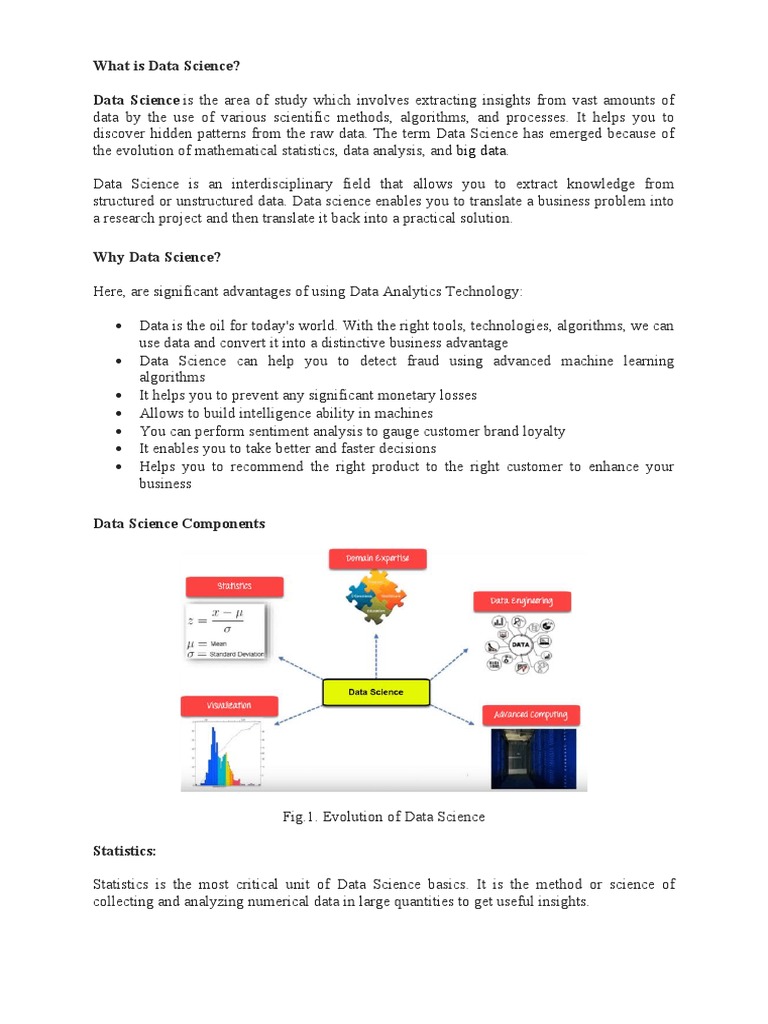 Introduction To Data Science | PDF | Data Science | Machine Learning