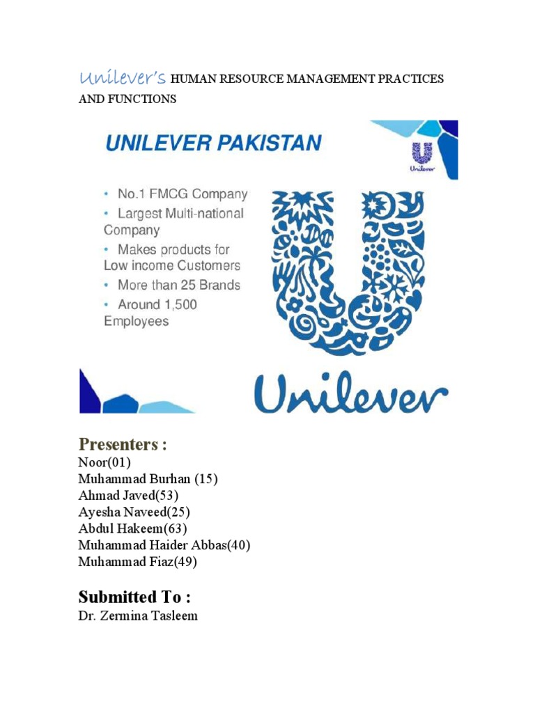 Unilever HR Management Practices Overview | PDF | Recruitment ...