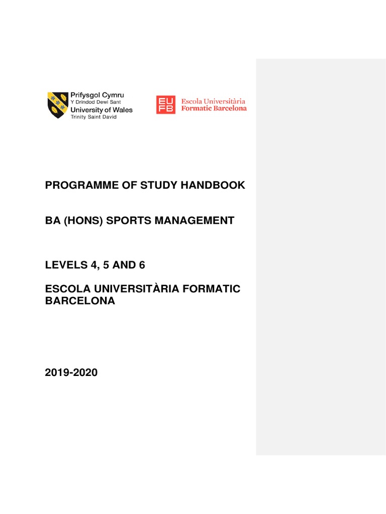 PoSH Sports Management 2019-20 | PDF | Physical Fitness | Strategic ...