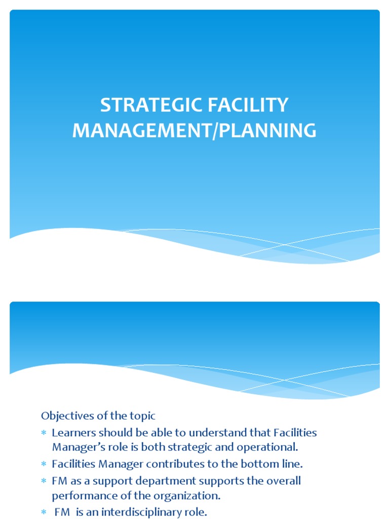 Strategic Facility Management | PDF | Strategic Management | Business