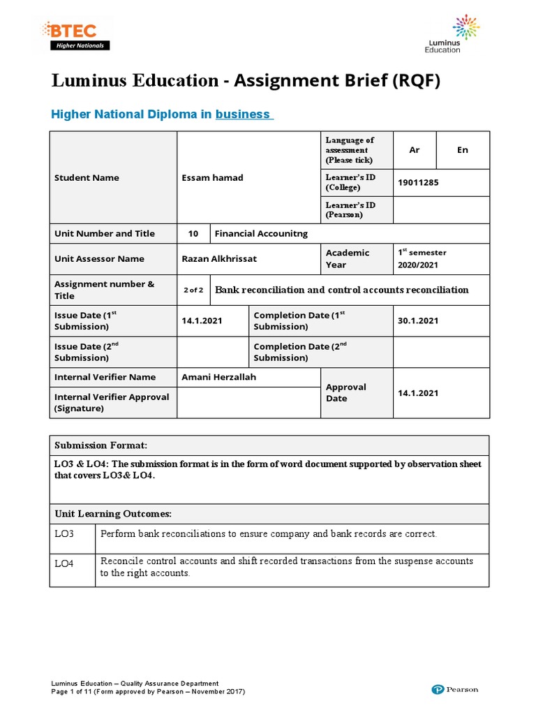 Unit 10 - Assignment 2 (LO3&LO4) (Essam Hamad) (19011285) | PDF | Bad ...