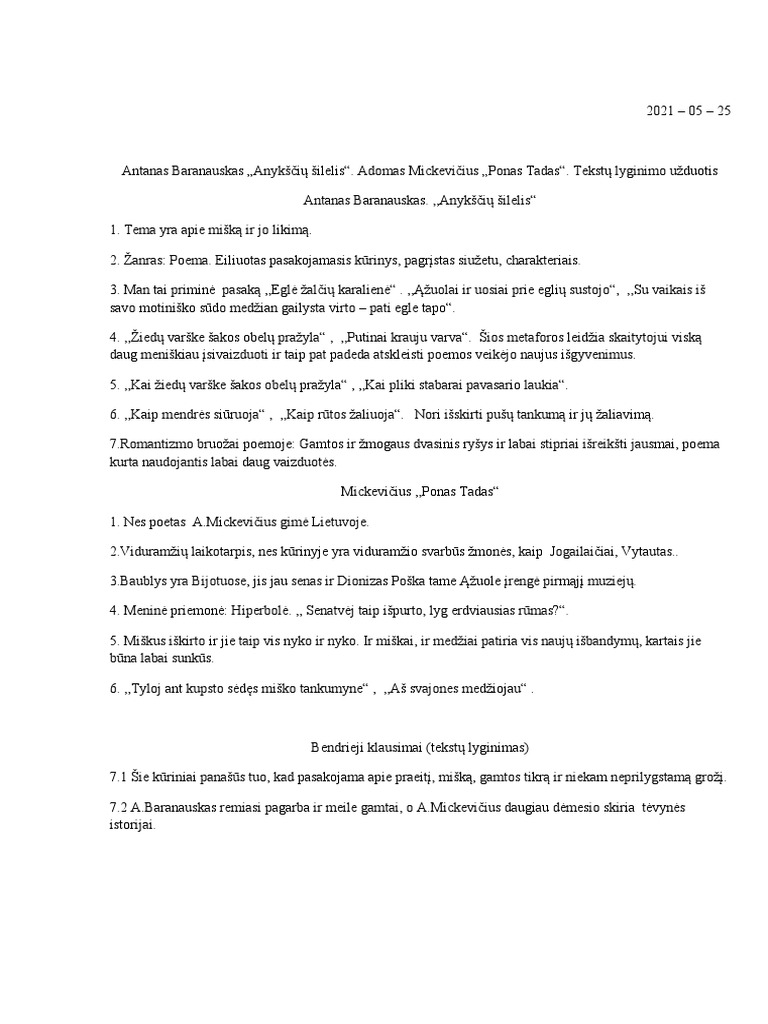 Teksto Suvokimai | PDF