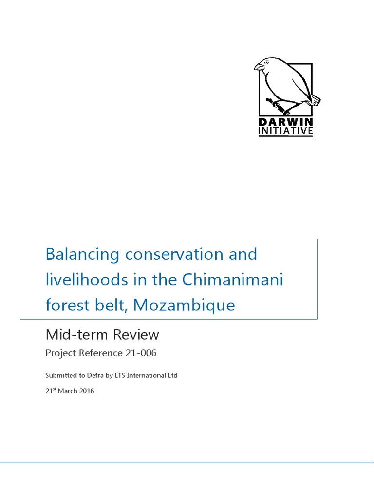 Balancing Conservation and Livelihoods in The Chimanimani Forest Belt ...