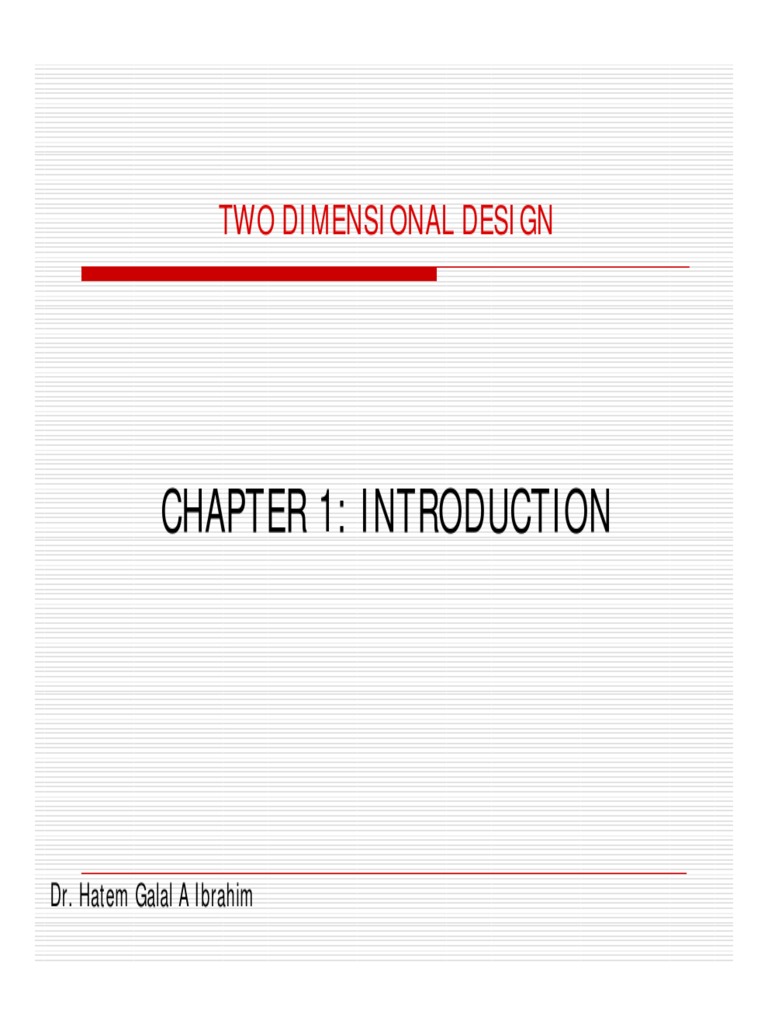 Chapter 1: Introduction: Two Dimensional Design | PDF | Length | Shape