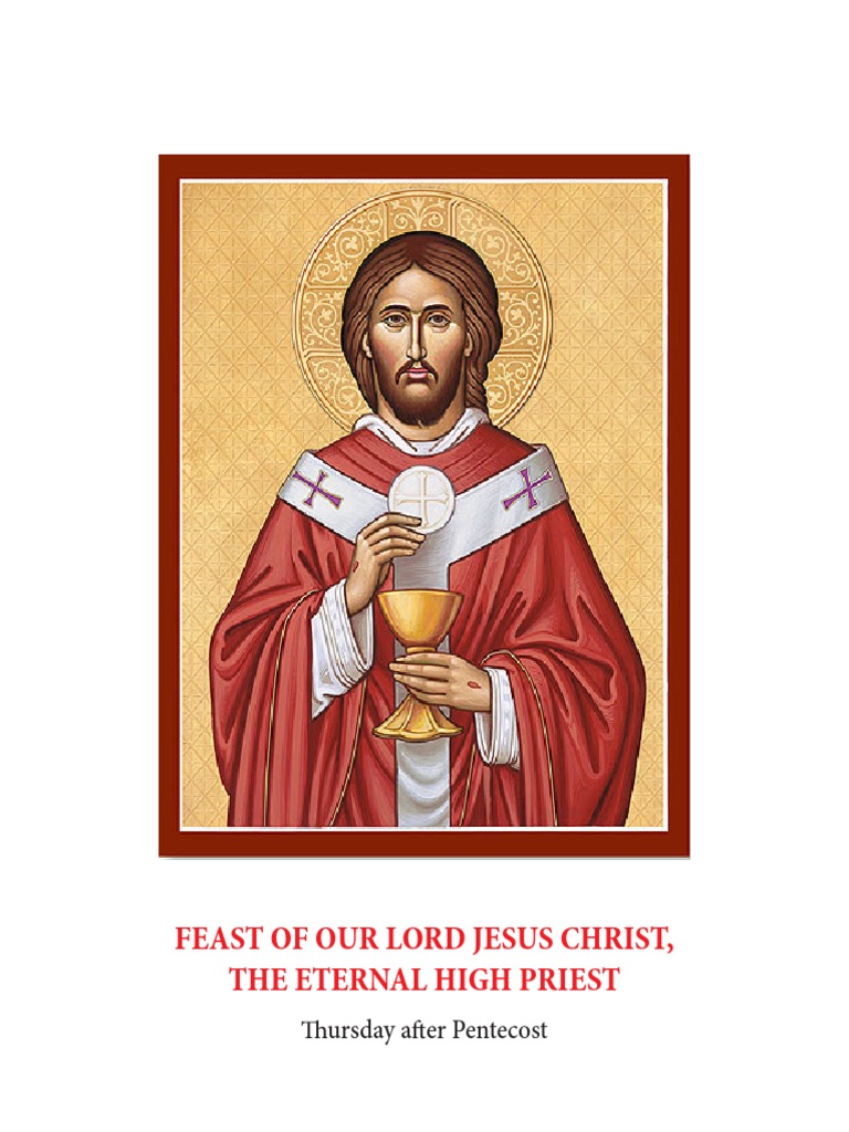 Feast of Our Lord Jesus Christ The Eternal High Priest | PDF ...