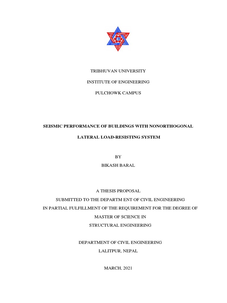 Proposal Bikash | PDF | Earthquake Engineering | Structural Engineering