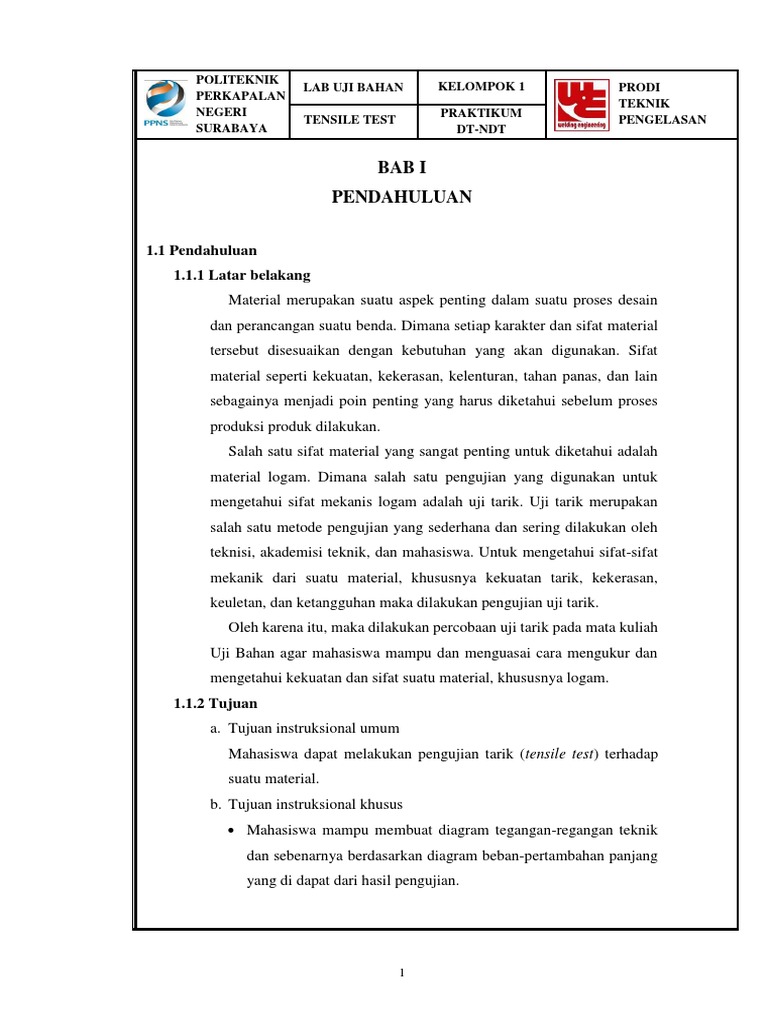 TENSILE Print | PDF | Metode & Bahan Ajar | Sains & Matematika