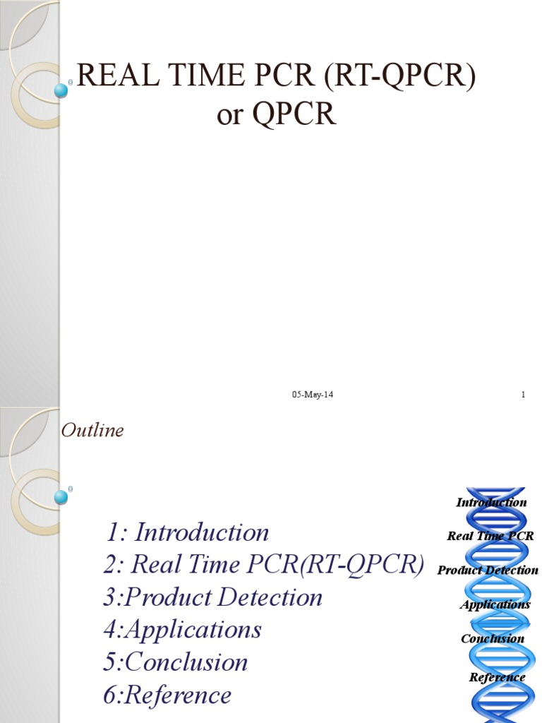 Real Time PCR | PDF | Real Time Polymerase Chain Reaction | Polymerase ...
