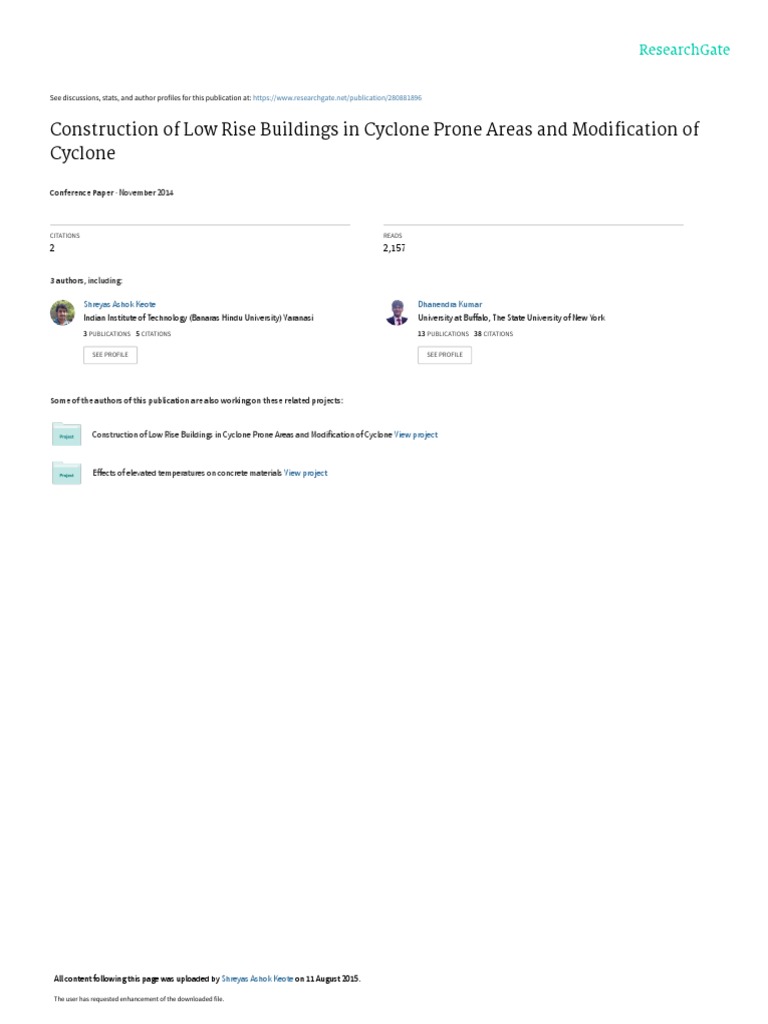 Low Rise Building Cyclone | PDF | Eye (Cyclone) | Tropical Cyclones