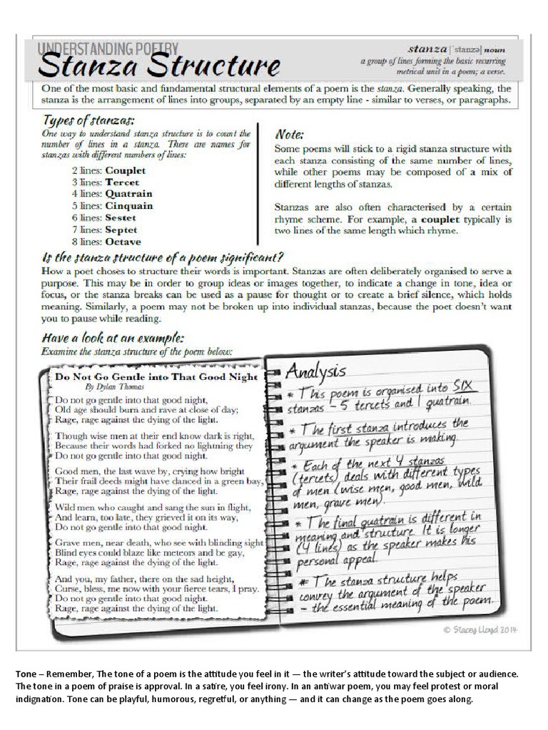 Stanza Structure Activity | PDF