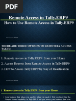 Install Tally - ERP 9 Release 1.1 Build 189 2. Replace Original 'Tally ...