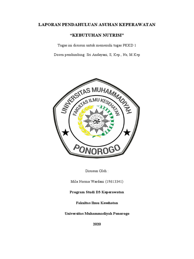LP Nutrisi Mila | PDF | Pengembangan Diri | Kesehatan Holistik