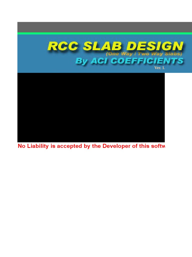 RCC Slab Design by ACI Coefficient Method D | PDF | Polynomial | Pascal ...