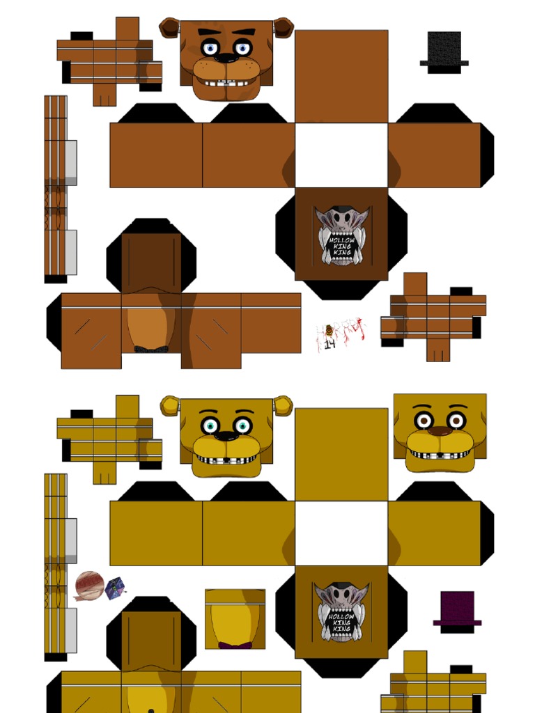 Freddy Fazbear Paper Craft Model Paper Craft | PDF