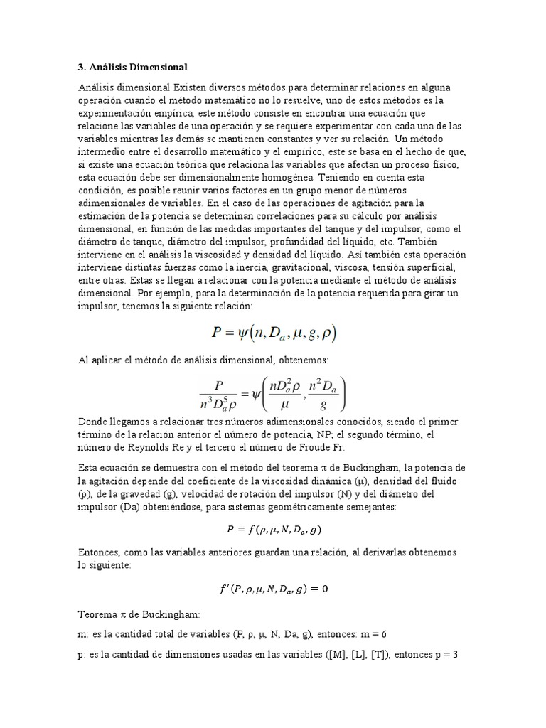 Análisis dimensional y similitud de escala para el diseño de un sistema ...