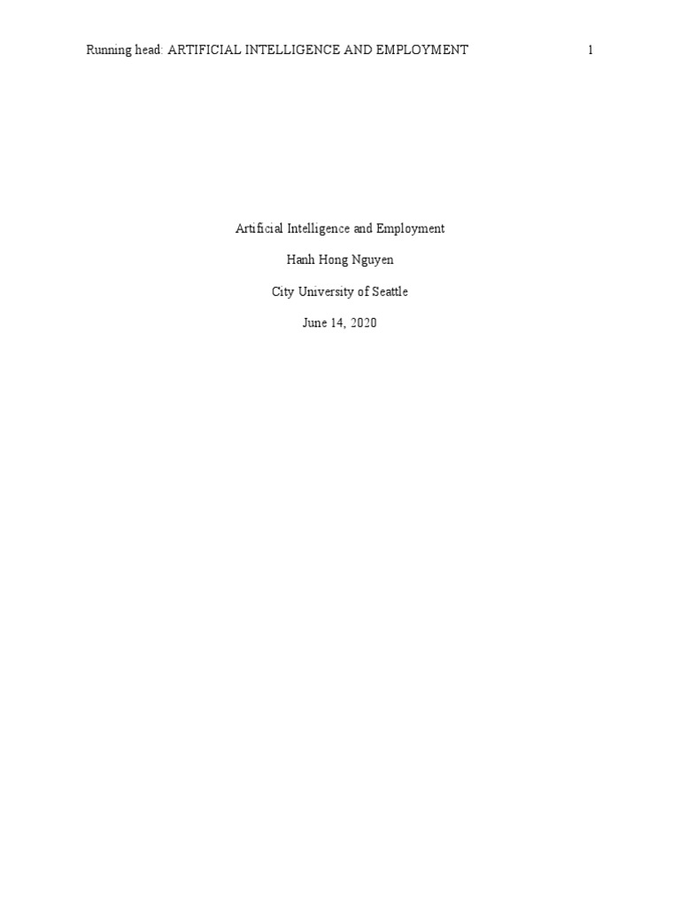 Argumentative Essay | PDF | Artificial Intelligence | Intelligence (AI ...