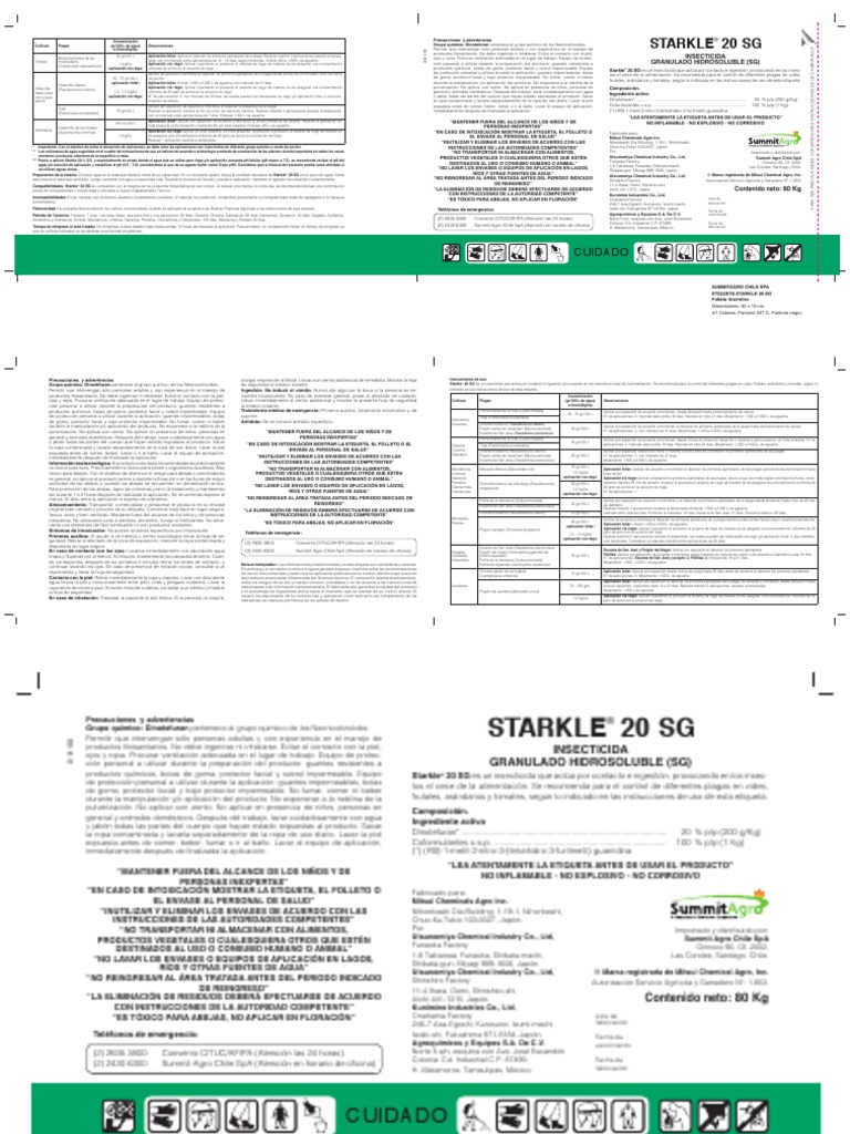 Starkle 20 SG 24-10-2020 | PDF | Riego | Abejas