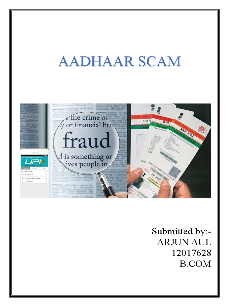(18 30) Marks Aadhaar Scam BSL Final | PDF | Identity Document | Access ...