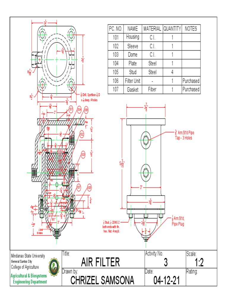 Air Filter | PDF | Industrial Processes | Equipment