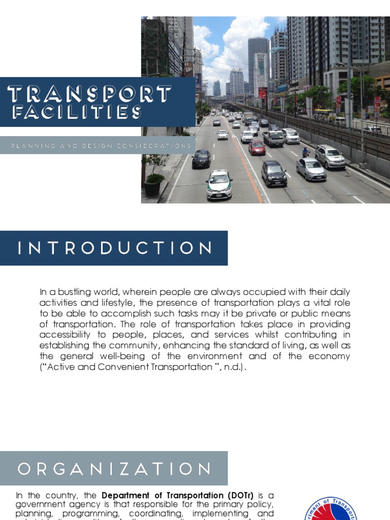 Transportation Facilities | PDF | Transport | Road Transport