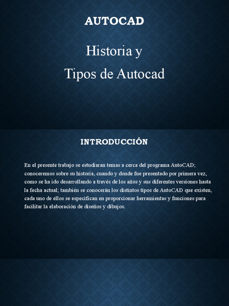 Presentación de AutoCAD | PDF | Cad automático | Autodesk