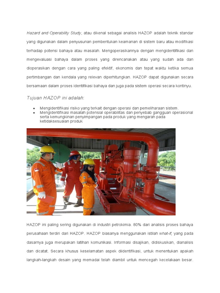 Analisis HAZOP untuk Keamanan Sistem | PDF | Teknologi & Rekayasa