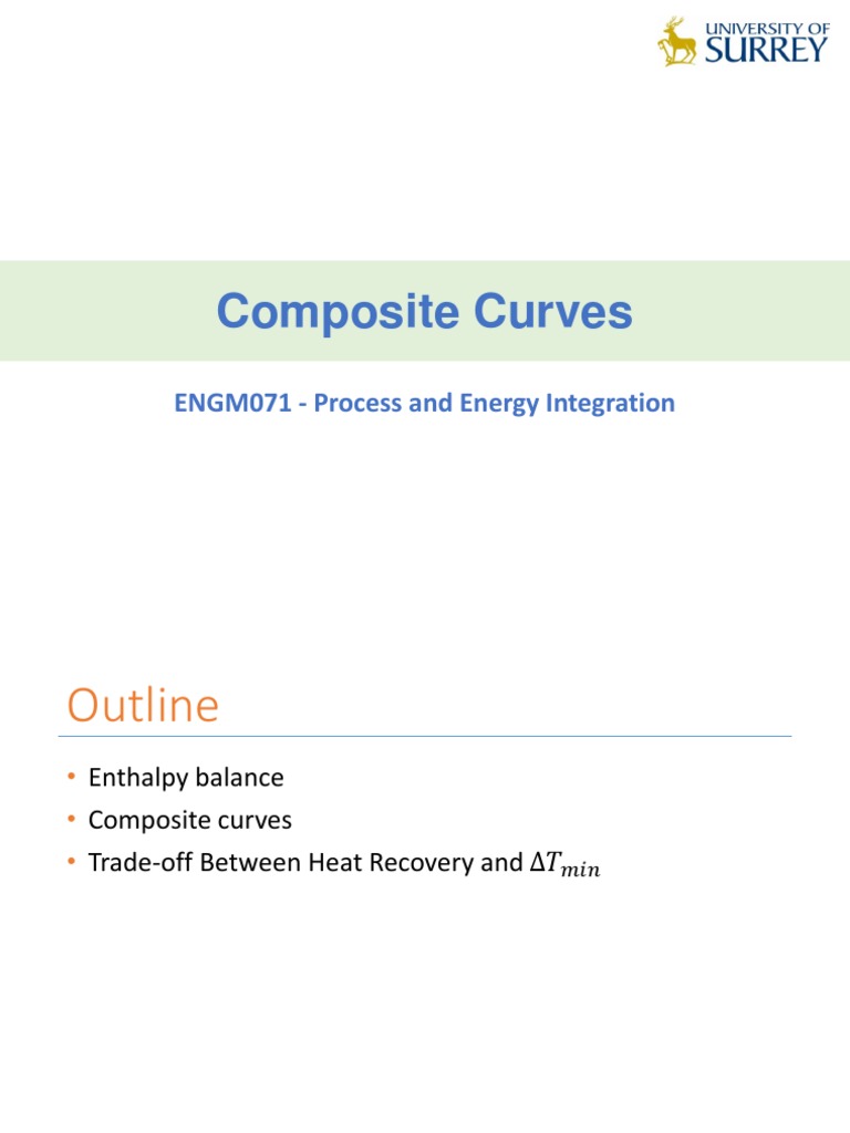 ENGM071 Lecture 3 Composite Curves | PDF | Thermodynamics | Heat Transfer