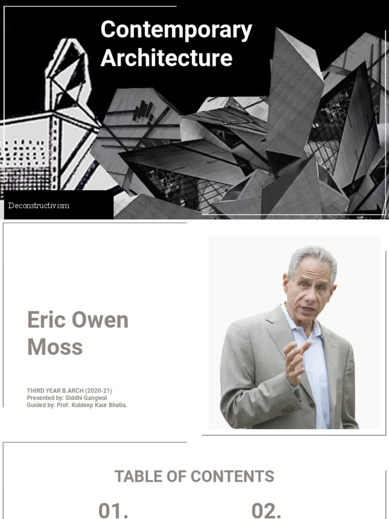 CA Eric Owen Moss | PDF | Framing (Construction) | Architectural Design