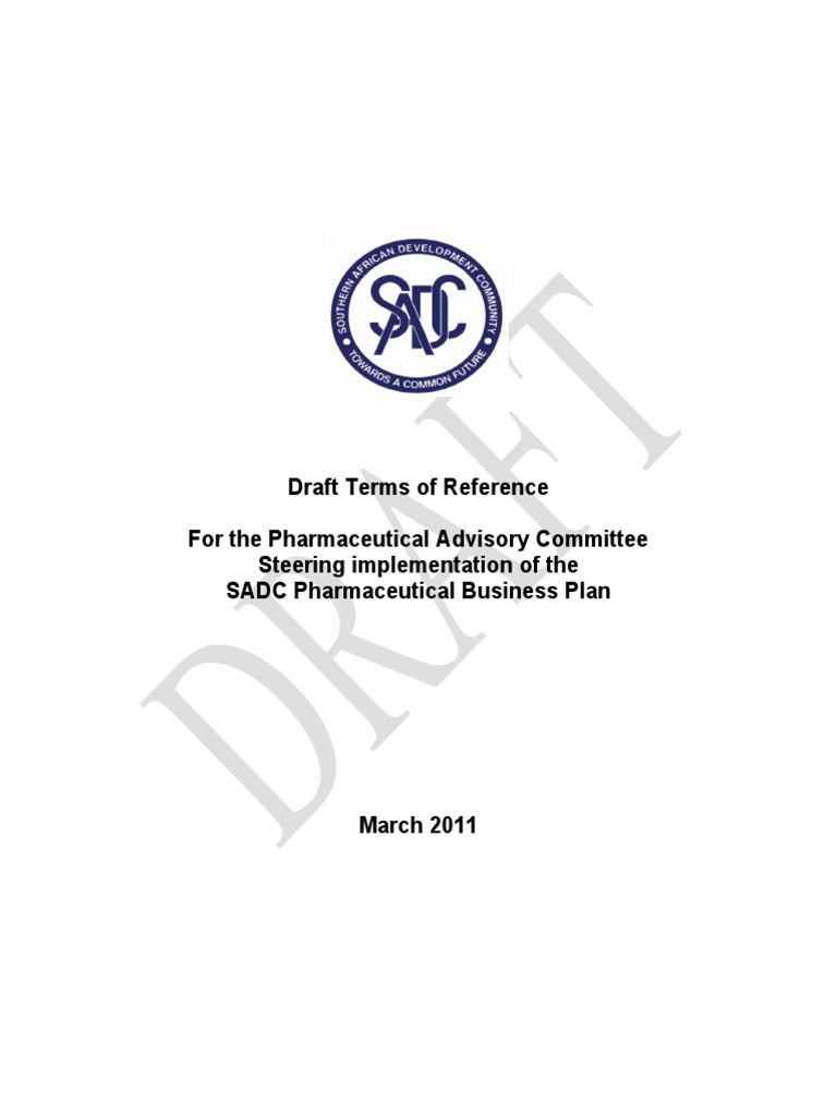 Terms of Reference | PDF | World Health Organization | Policy