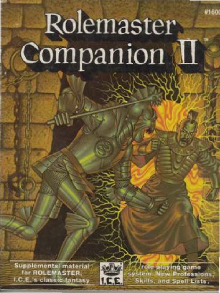 Rolemaster - Companion 2 (OCR) | PDF | Role Playing Games | Leisure
