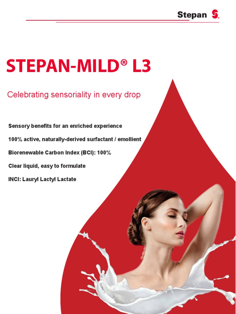 Stepan Mild L 3 Brochure | PDF | Shampoo | Surfactant
