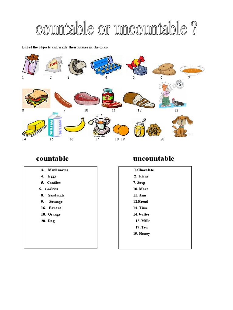Countable and Uncountable Nouns | PDF